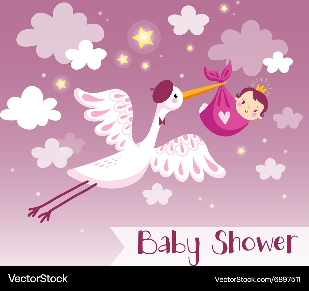 Cartoon baby background Royalty Free Vector Image