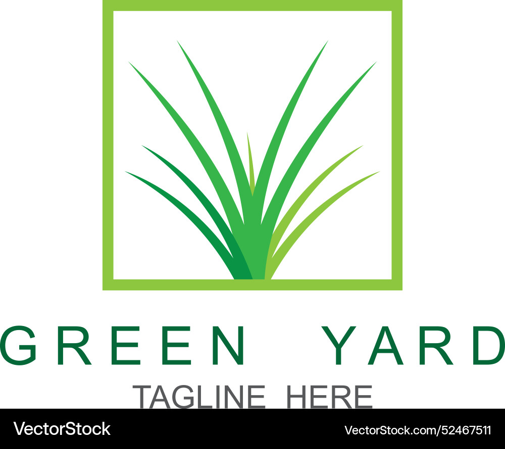 Grass logo Royalty Free Vector Image - VectorStock