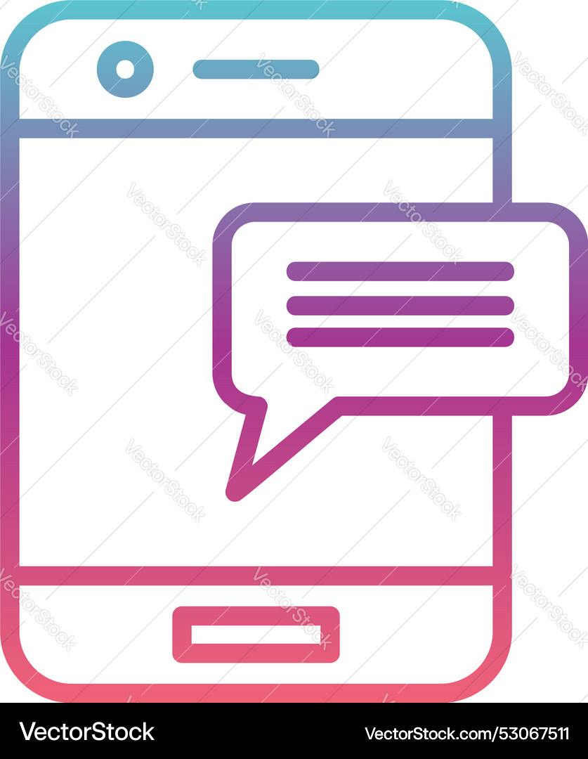 Pop up line gradient design Royalty Free Vector Image