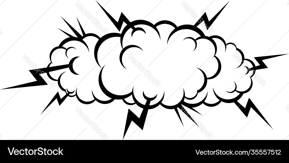 Bang symbol isolated burst bomb Royalty Free Vector Image