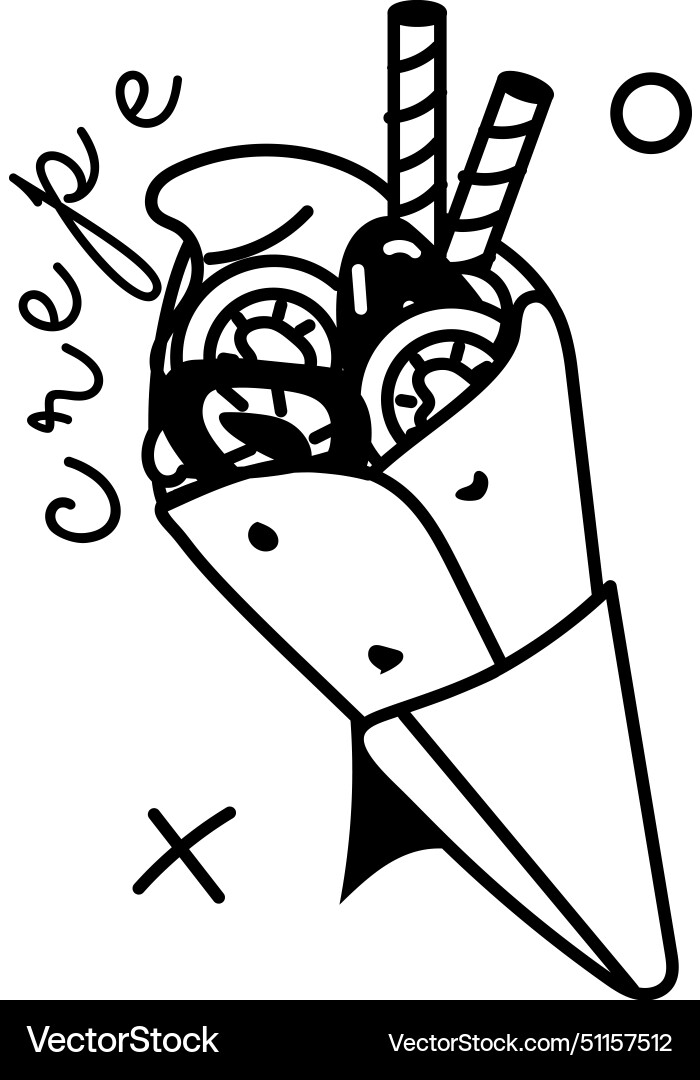 Crepe Royalty Free Vector Image - VectorStock