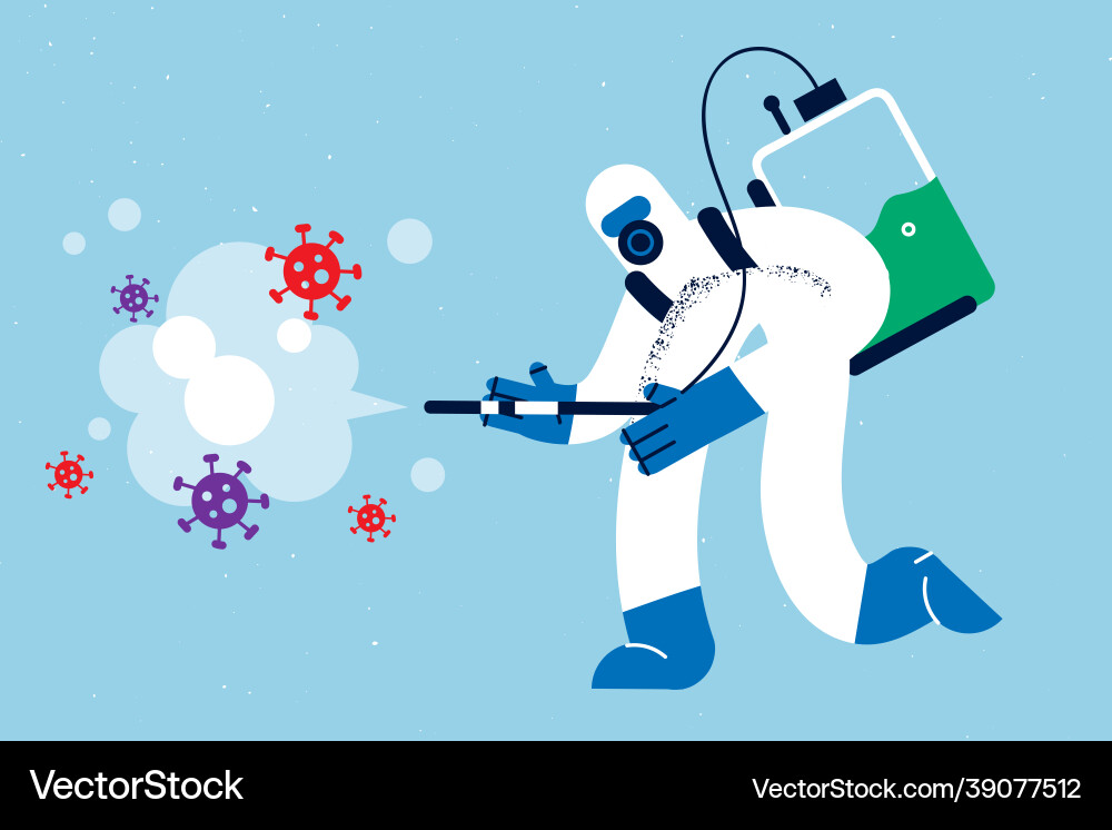 Protection from virus during epidemic concept Vector Image