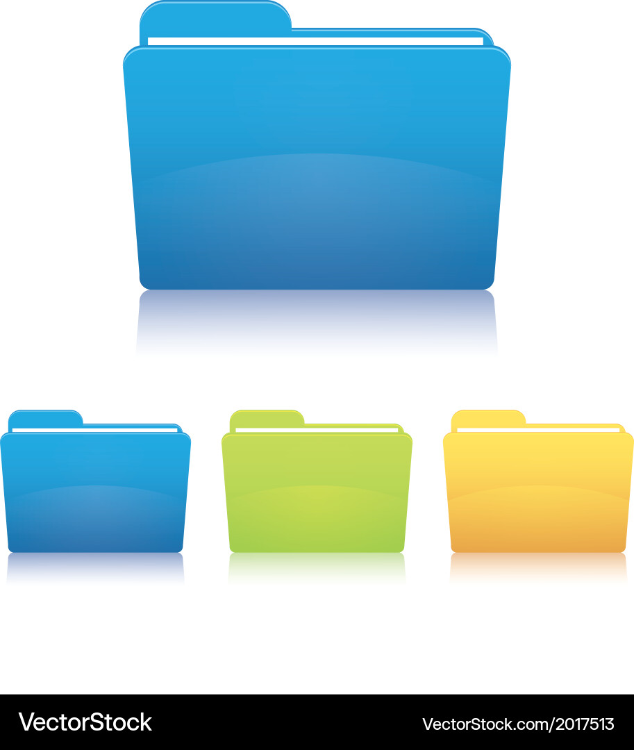 File folder Royalty Free Vector Image - VectorStock