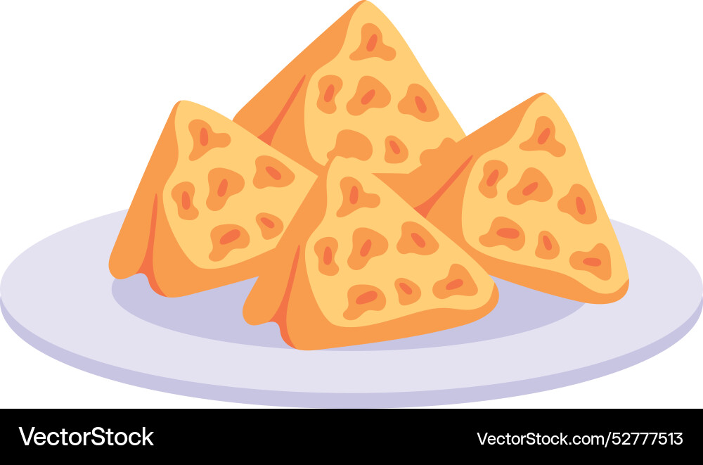 Indian food gulab jamun Royalty Free Vector Image