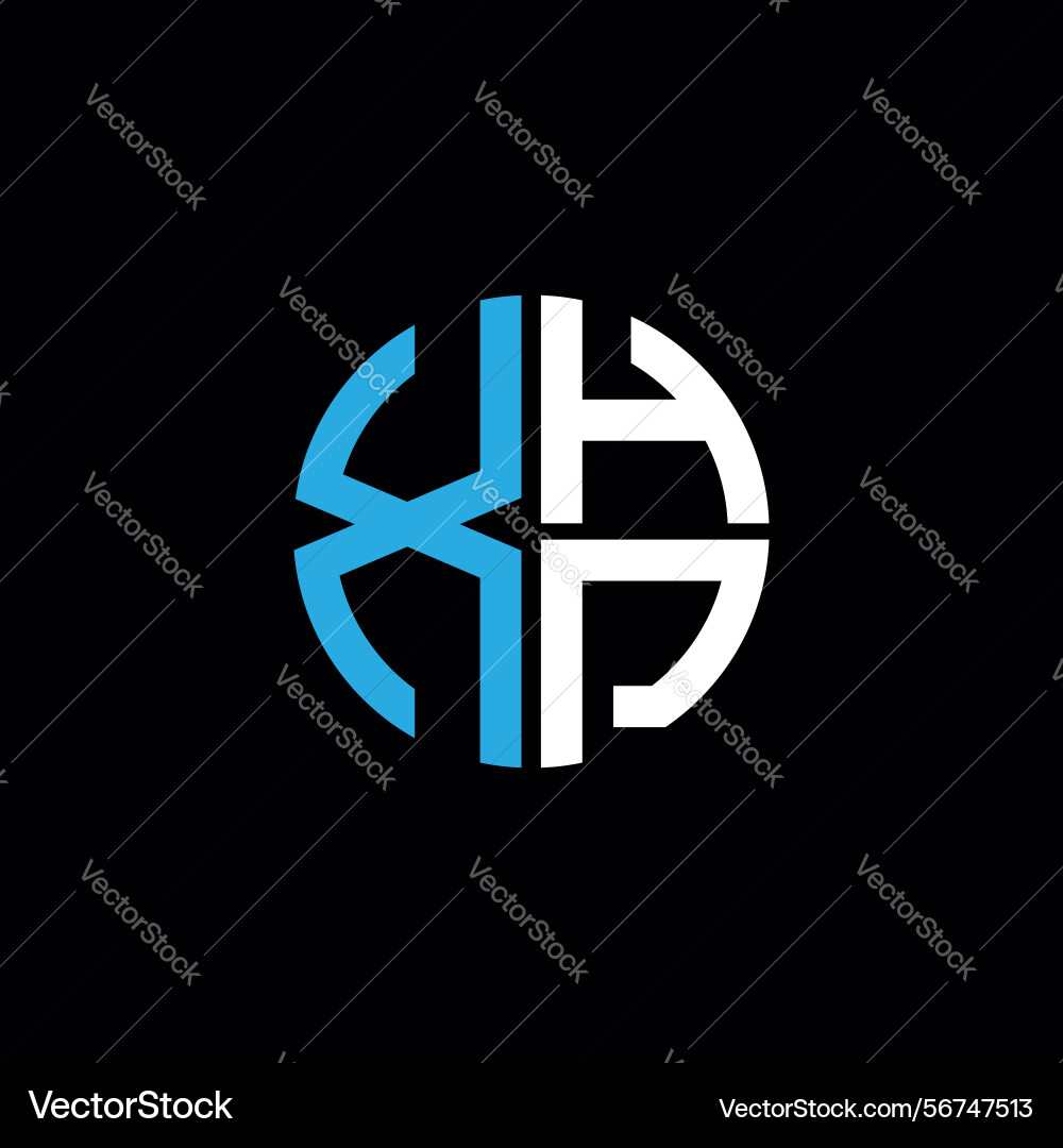 Xhp logo xhp icon xhp monogram xhp letter Vector Image
