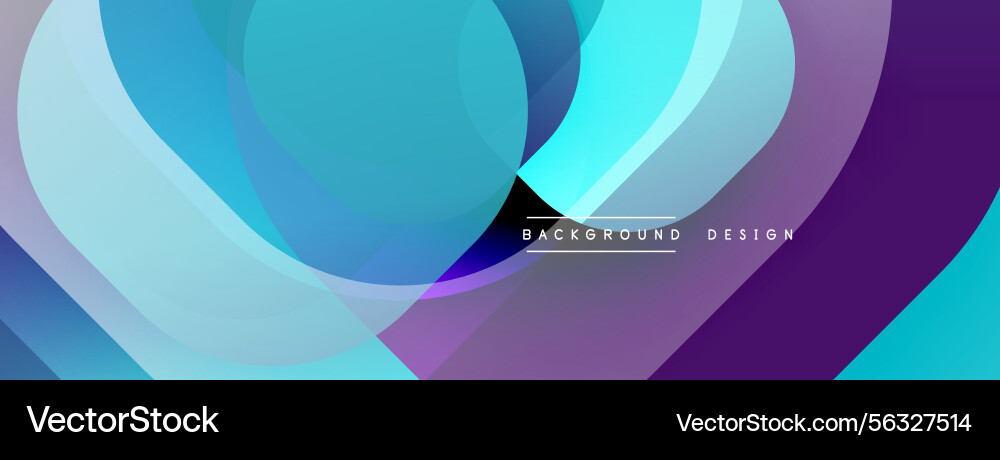 Abstract design features overlapping circles Vector Image