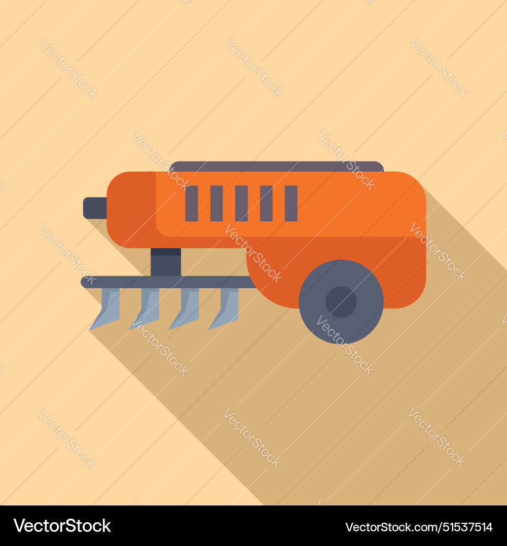 Colorful cartoon air compressor Royalty Free Vector Image