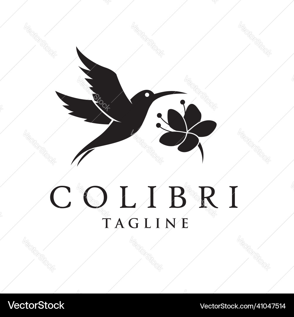 Flying colibri icon Royalty Free Vector Image - VectorStock