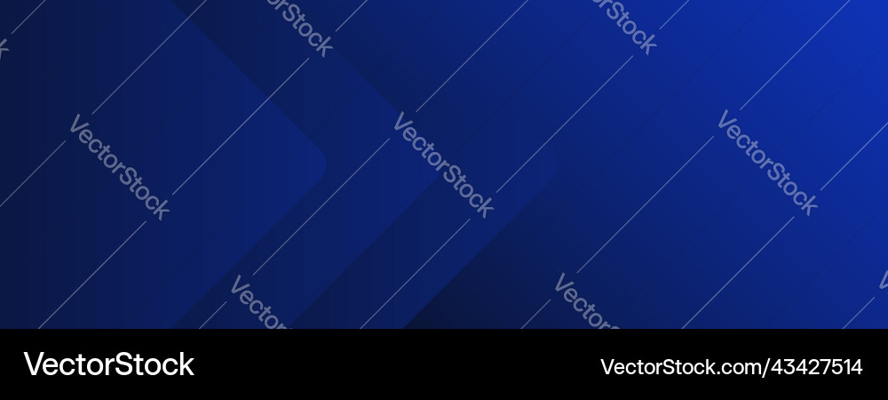 Navy blue abstract long banner minimal Royalty Free Vector