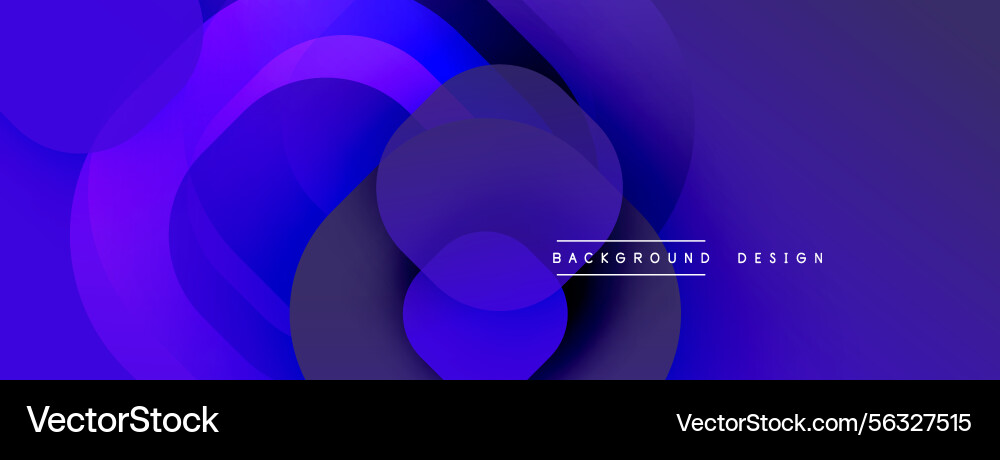 Abstract background features overlapping circles Vector Image