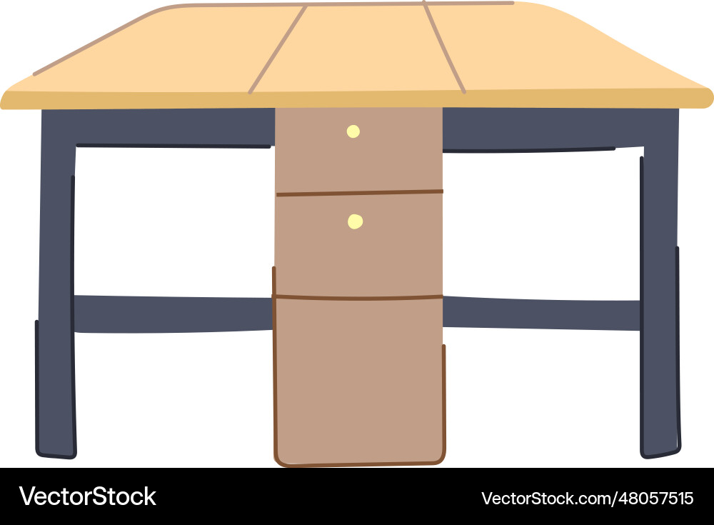 Contemporary table dining cartoon Royalty Free Vector Image