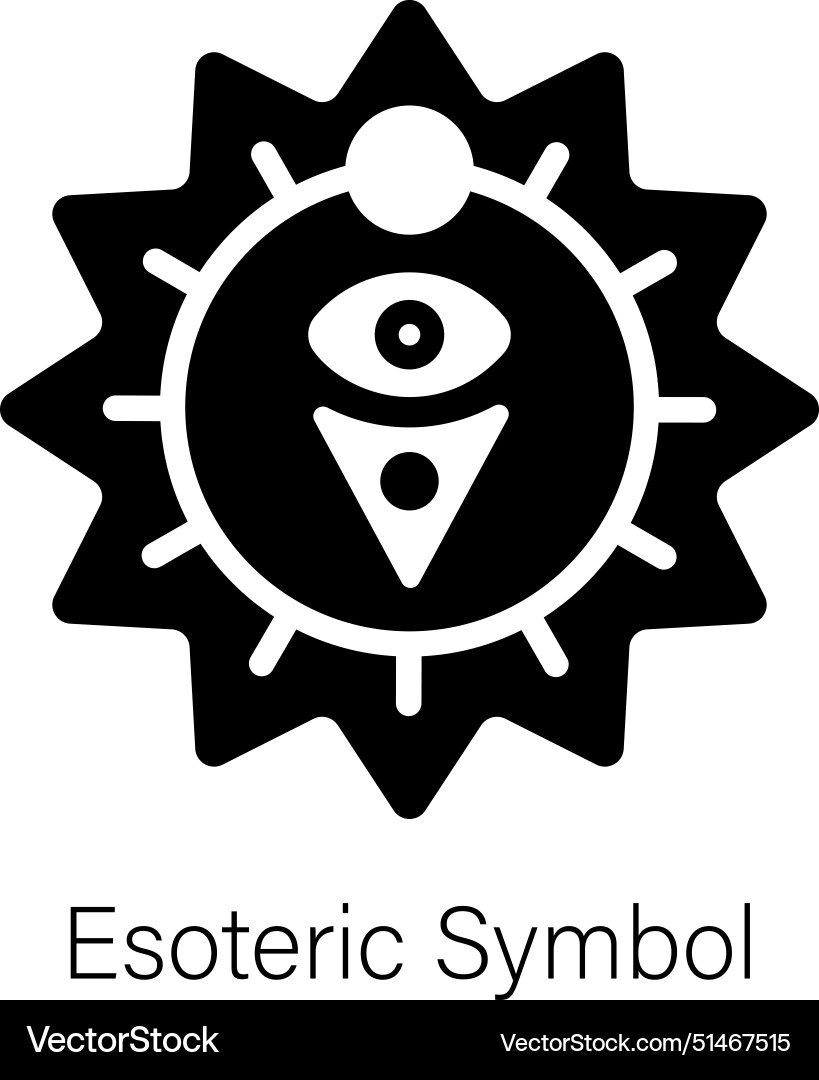 Esoteric symbol Royalty Free Vector Image - VectorStock