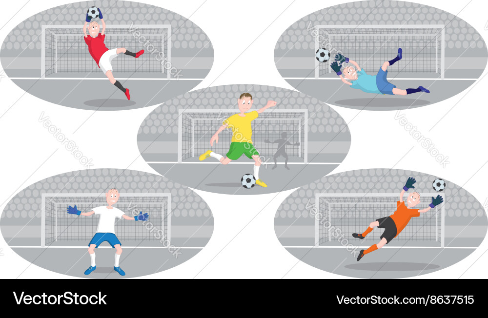Soccer goalkeeper Royalty Free Vector Image - VectorStock