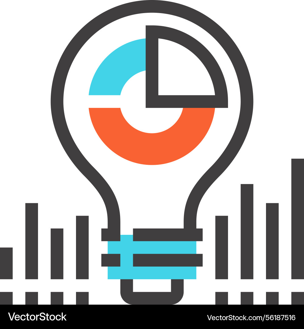Analytical solutions icon Royalty Free Vector Image