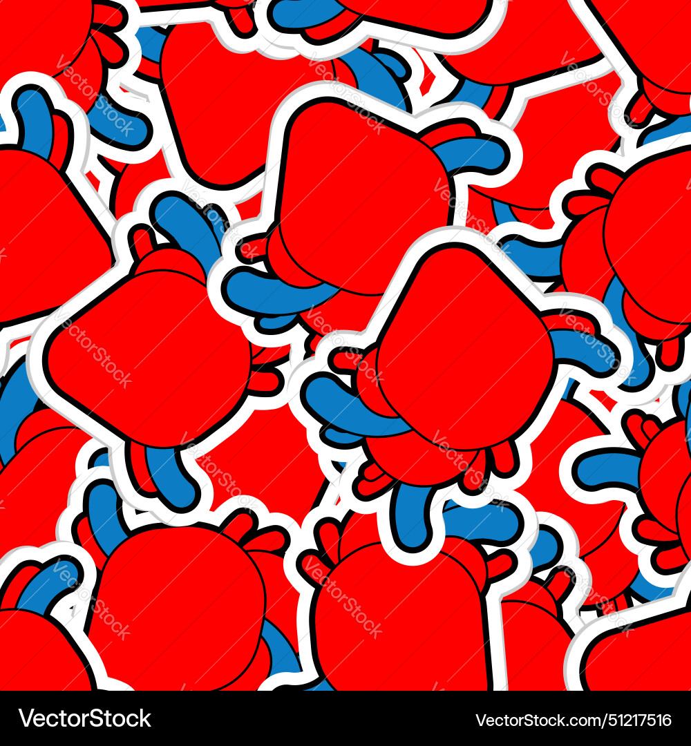 Anatomical heart pattern seamless internal organ Vector Image