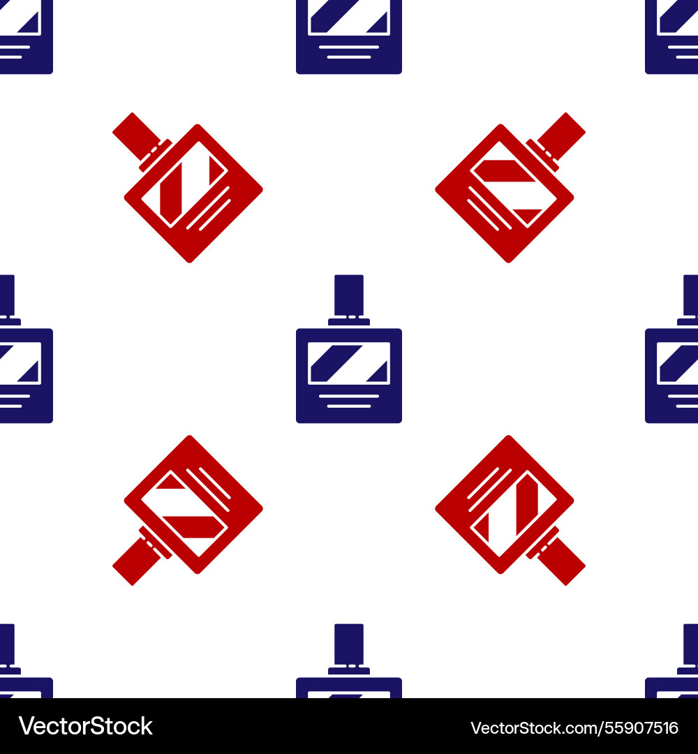 Blue and red aftershave icon isolated seamless Vector Image
