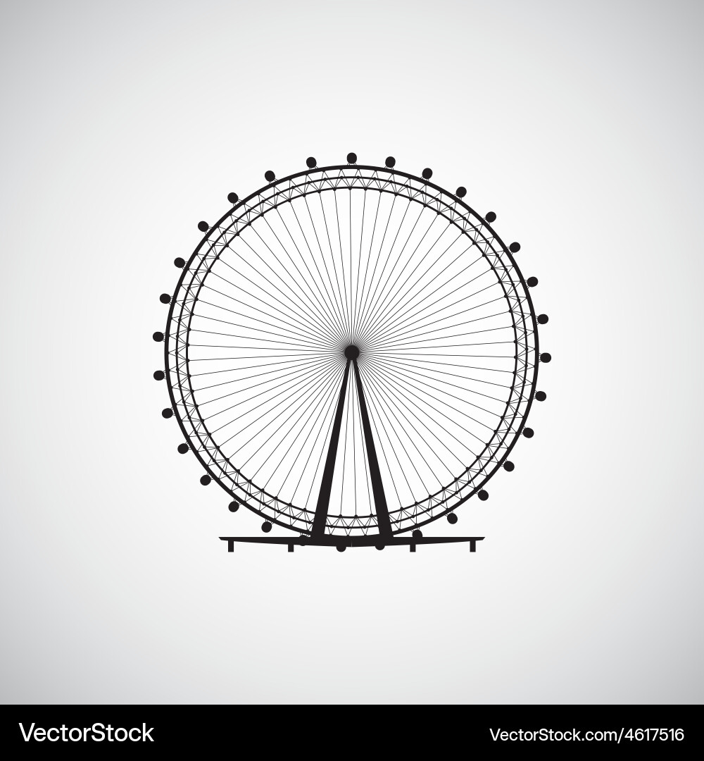 Ferris Wheel Silhouette Clip Art