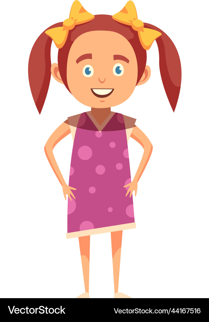 Girl cartoon Royalty Free Vector Image - VectorStock