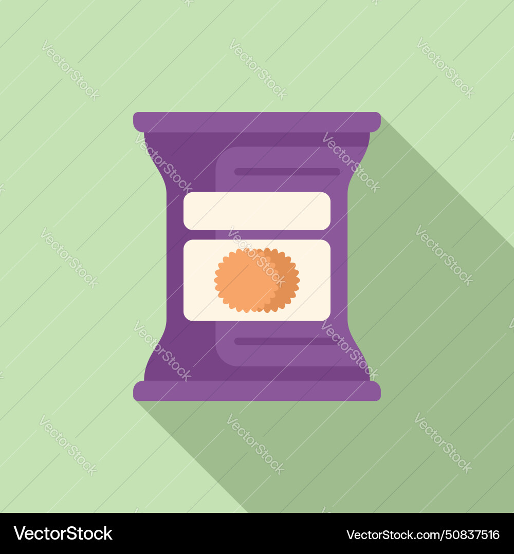 Machine food product icon flat paper store Vector Image