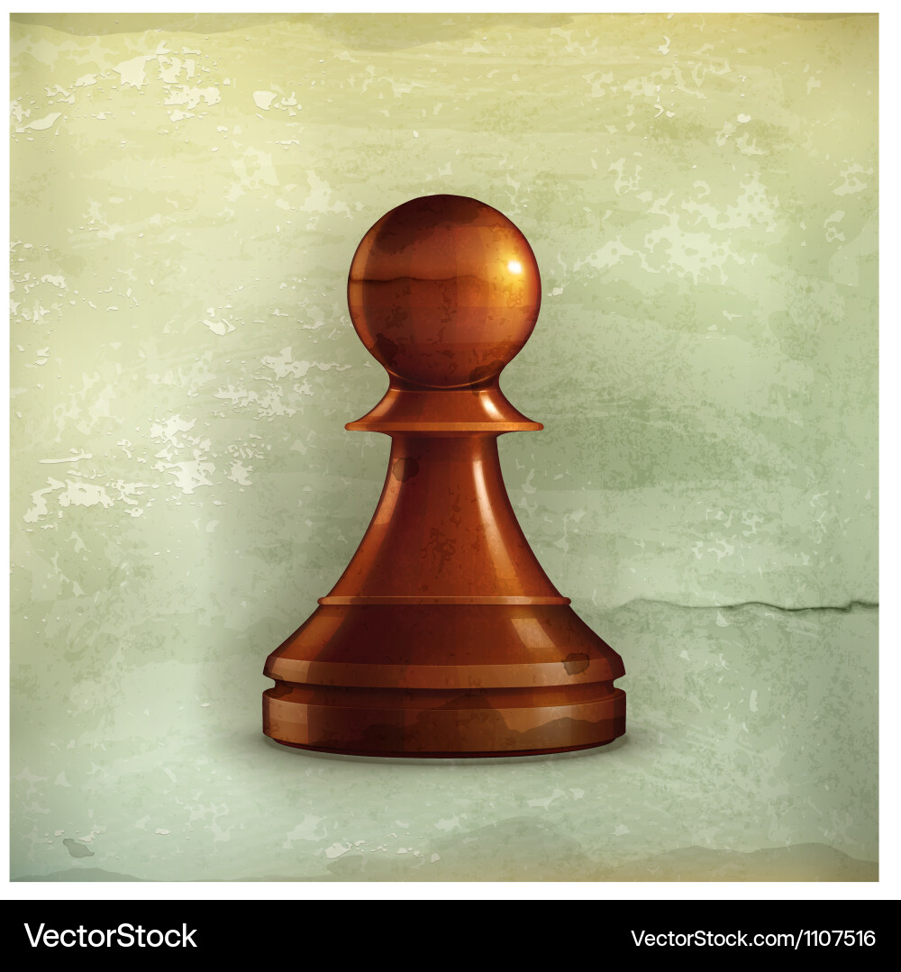 Pawn old-style Royalty Free Vector Image - VectorStock