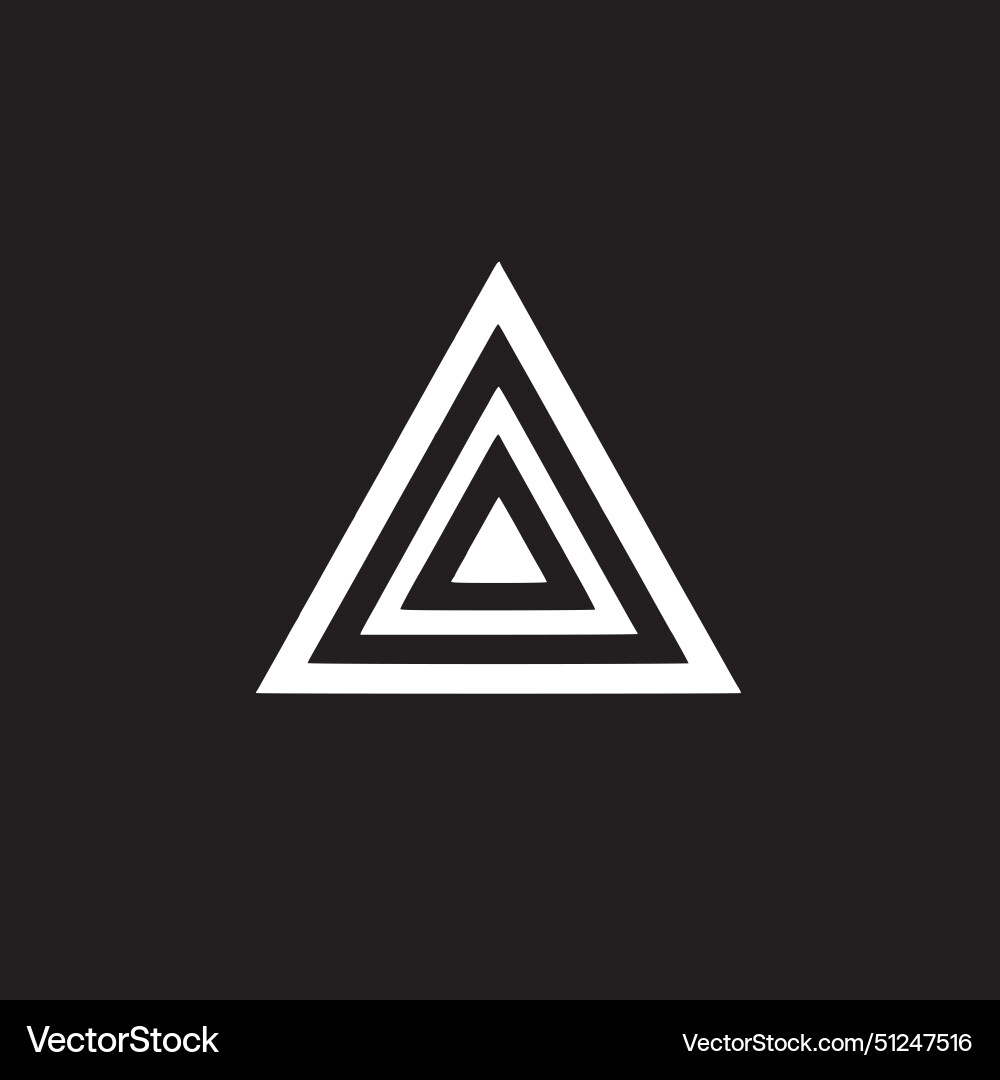Triangle - minimalist and flat logo Royalty Free Vector