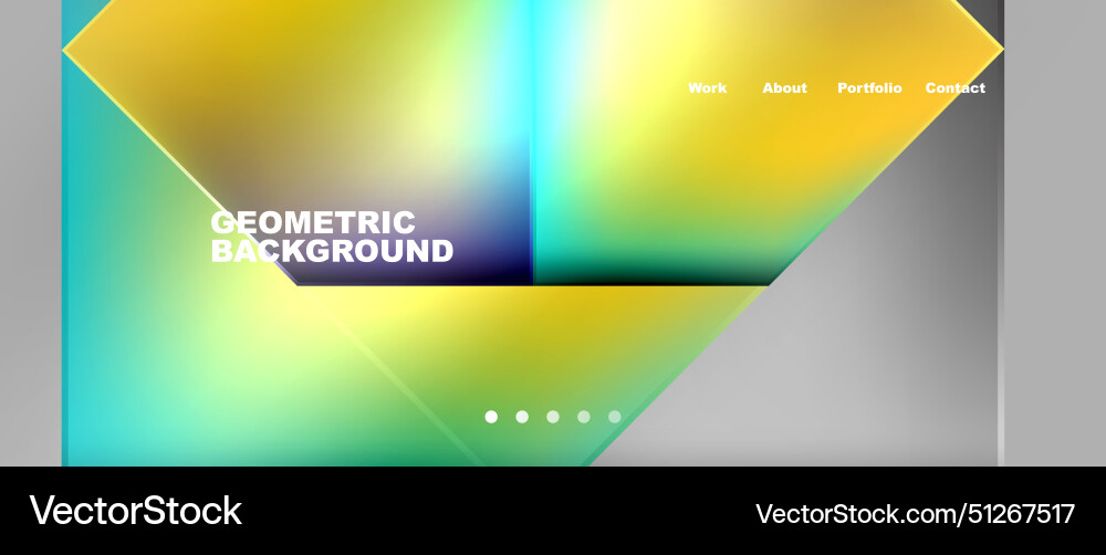 Flowing bright neon gradients geometric abstract Vector Image