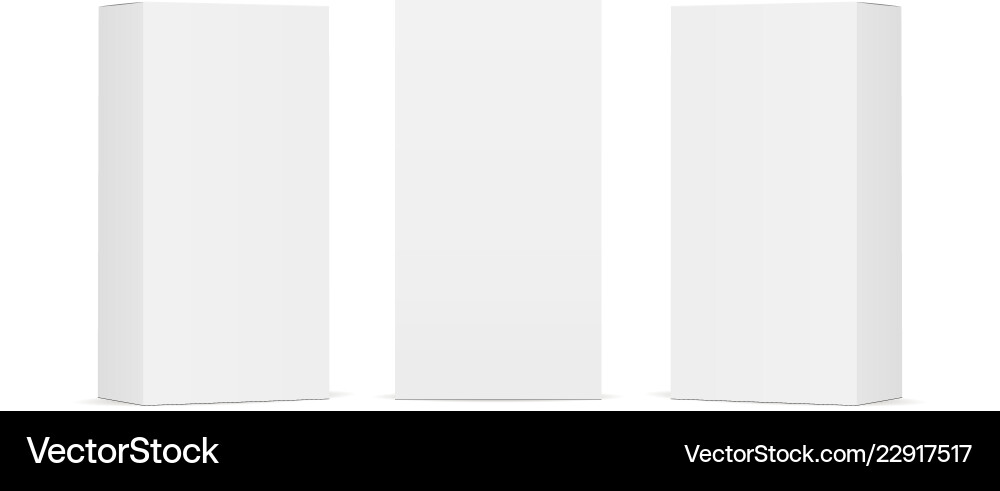 Product packaging boxes Royalty Free Vector Image