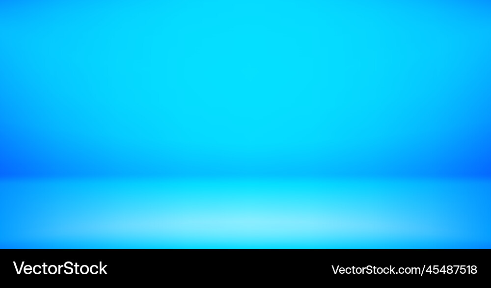Blue empty room abstract background template Vector Image