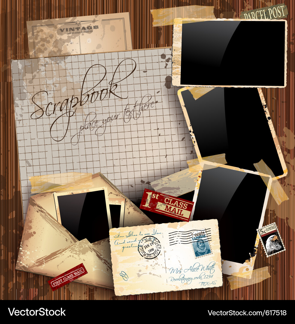 Grunge envelopes Royalty Free Vector Image - VectorStock