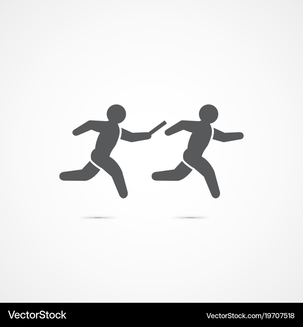 Relay race icon Royalty Free Vector Image - VectorStock