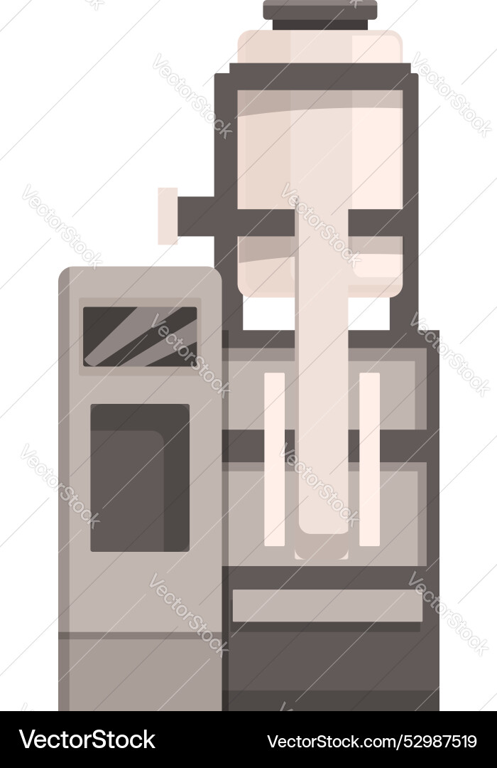 Industrial equipment processing raw materials Vector Image