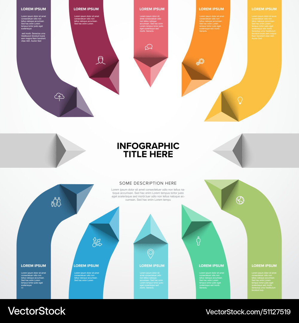 Multipurposevertical infographic template Vector Image