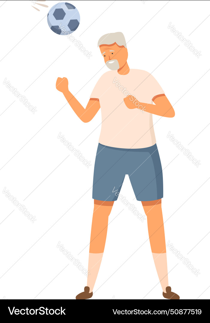 Play outdoor header soccer icon cartoon Royalty Free Vector