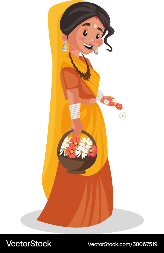 Priestess cartoon character Royalty Free Vector Image