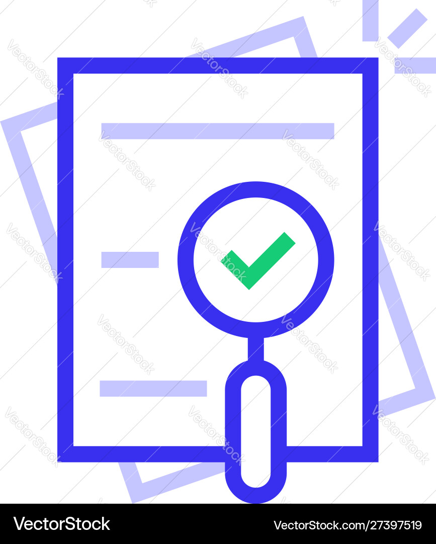 Thin line compliance color logo Royalty Free Vector Image