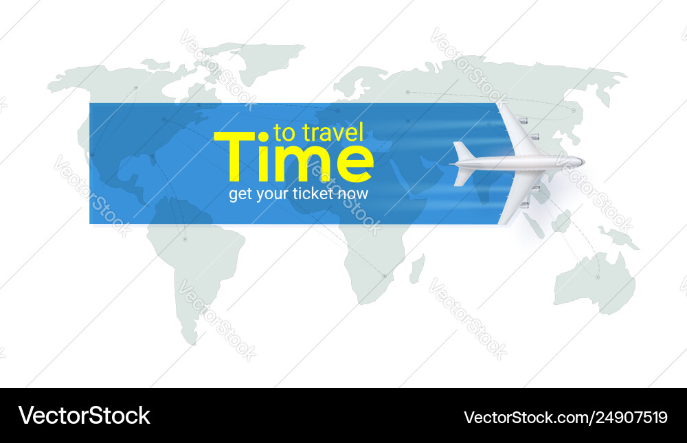 Time to travel air transport between countries Vector Image