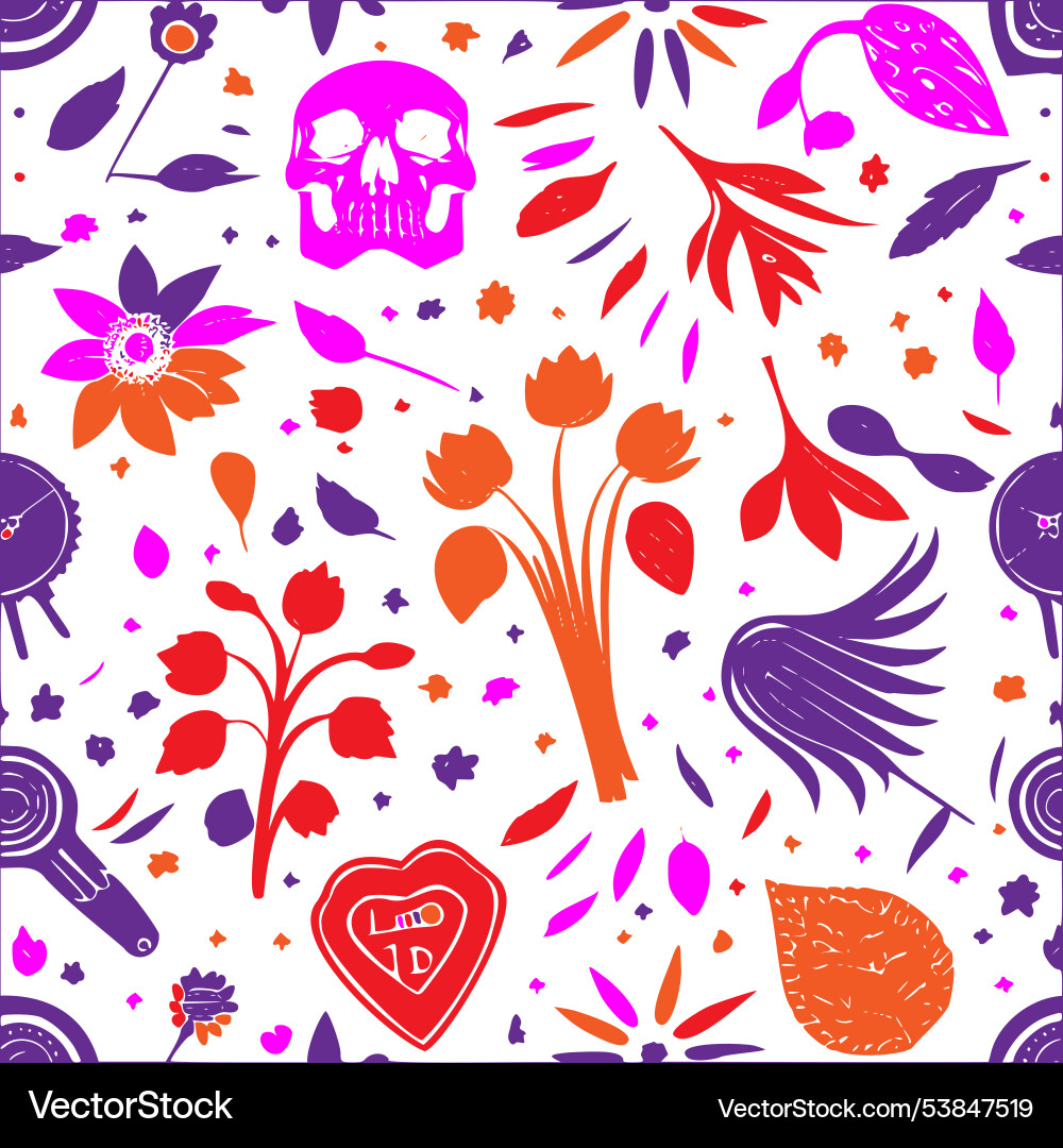 Tombstone abstract pattern seamless Royalty Free Vector