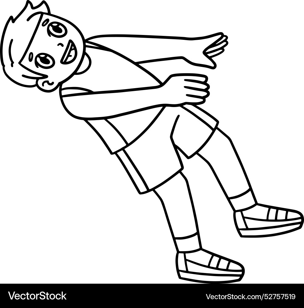 Track and field athlete high jump isolated Vector Image