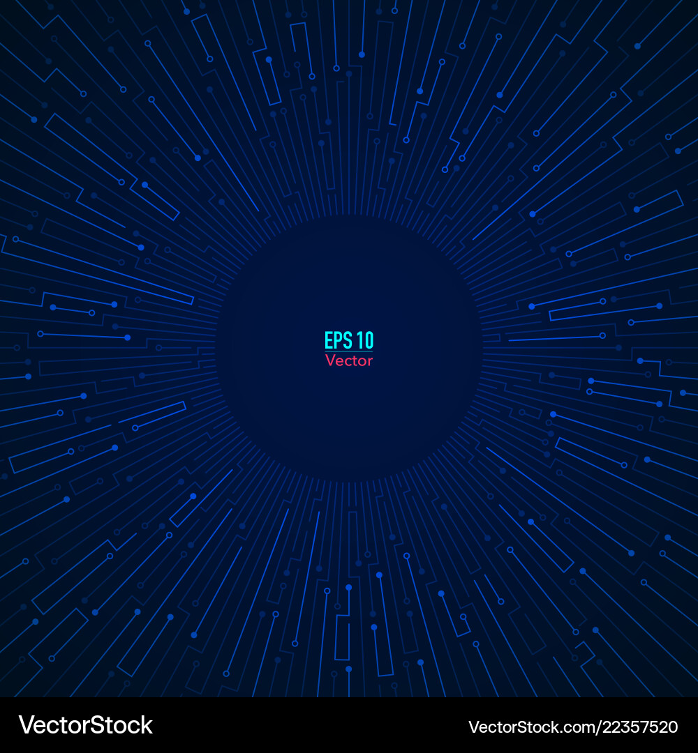 Circle electronic Royalty Free Vector Image - VectorStock