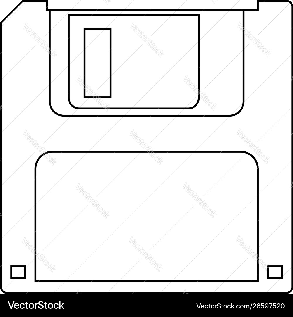 Floppy icon Royalty Free Vector Image - VectorStock