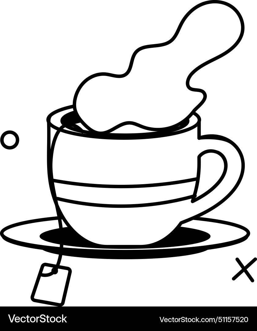 Instant tea Royalty Free Vector Image - VectorStock