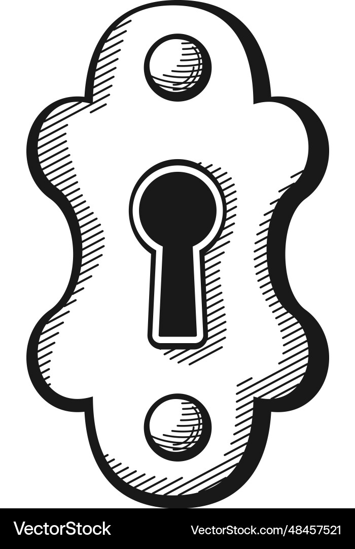 Keyhole Outline Tattoo