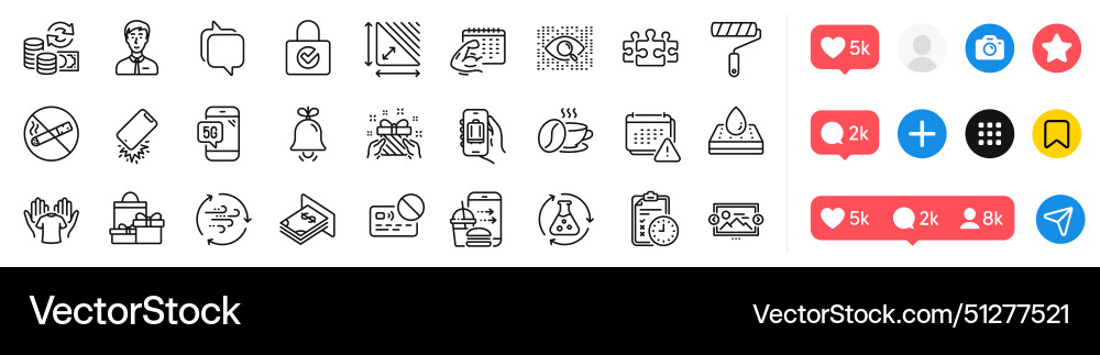 Password encryption 5g phone and food order line Vector Image