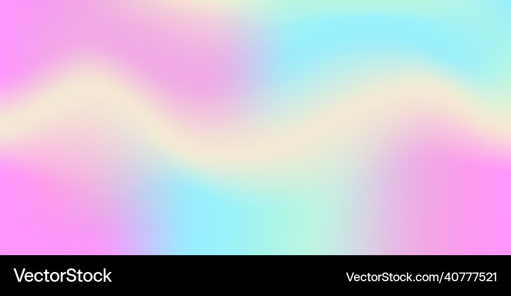 Rainbow fantasy background holographic Royalty Free Vector