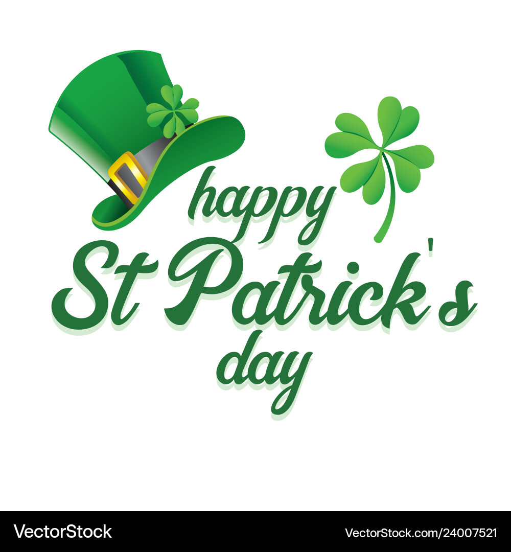 Saint patricks day celebration greeting Royalty Free Vector