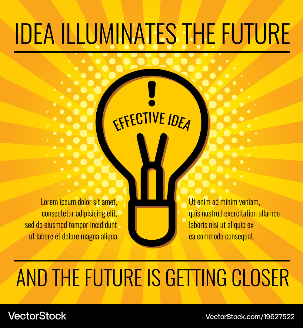 Creative idea business concept background Vector Image