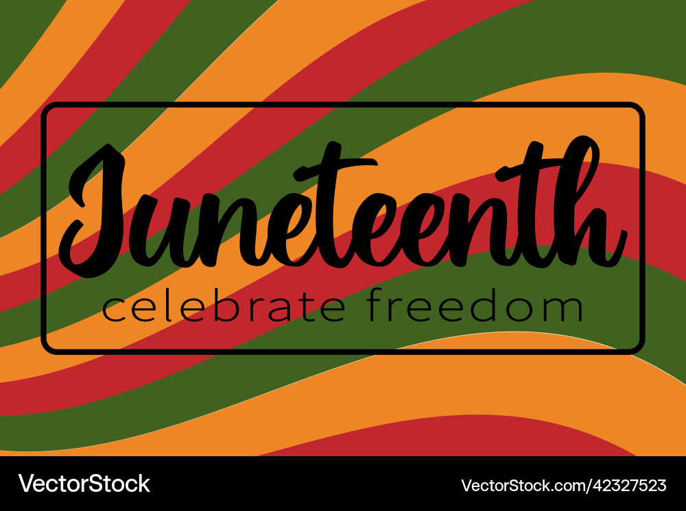 Banner juneteenth - celebration in usa Royalty Free Vector