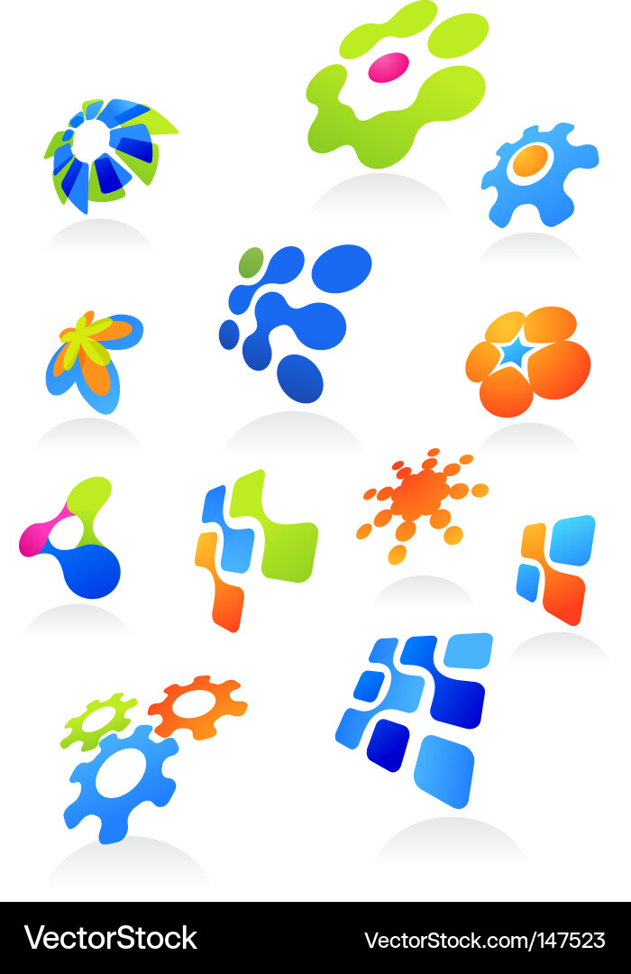 Icons and logos Royalty Free Vector Image - VectorStock