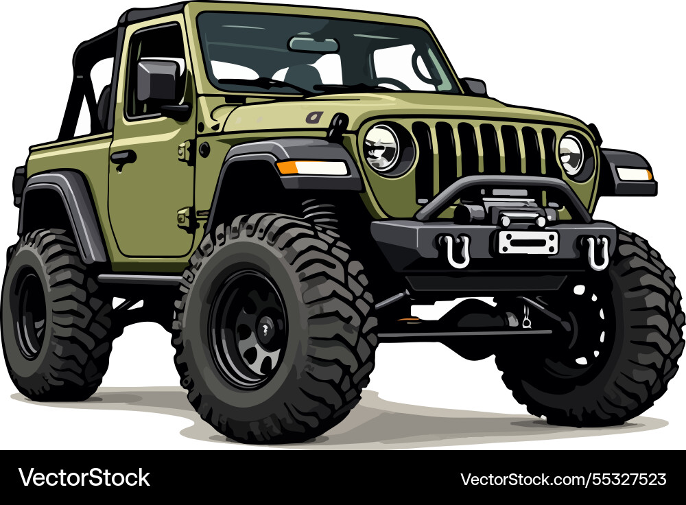 Jeep Adventure Vehicle Royalty Free Vector Image