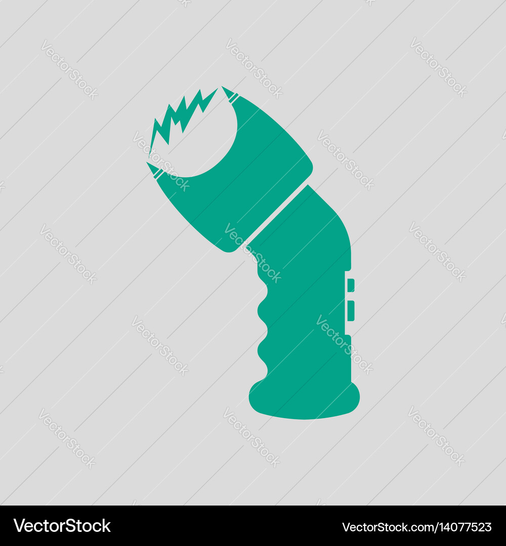 Police stun gun icon Royalty Free Vector Image
